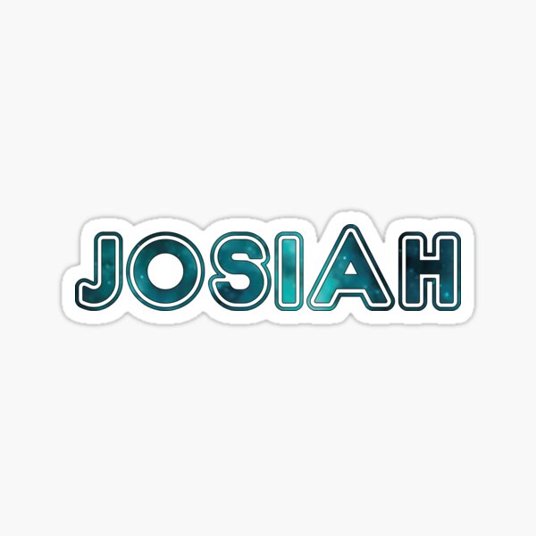 Pegatina «JOSIAH Name II - Mi nombre es JOSIAH - nombre tipográfico ...