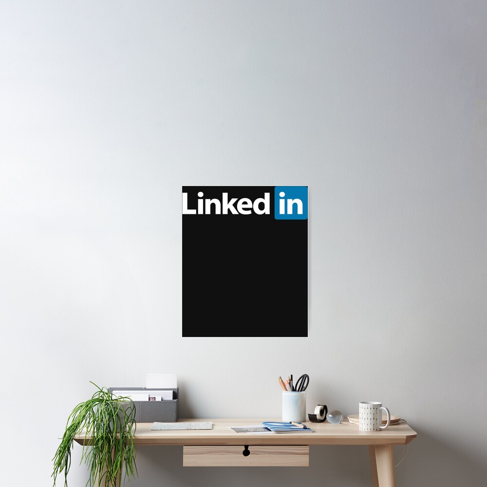 "Linkedin logo" Poster for Sale by Phillip32 | Redbubble