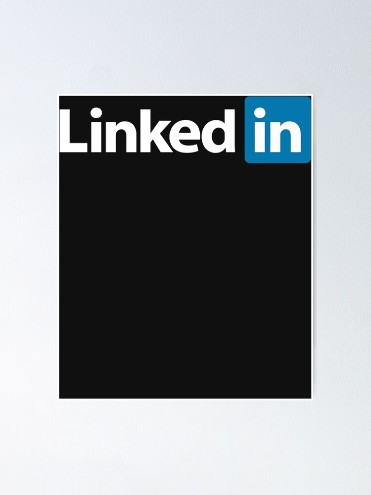 "Linkedin logo" Poster for Sale by Phillip32 | Redbubble
