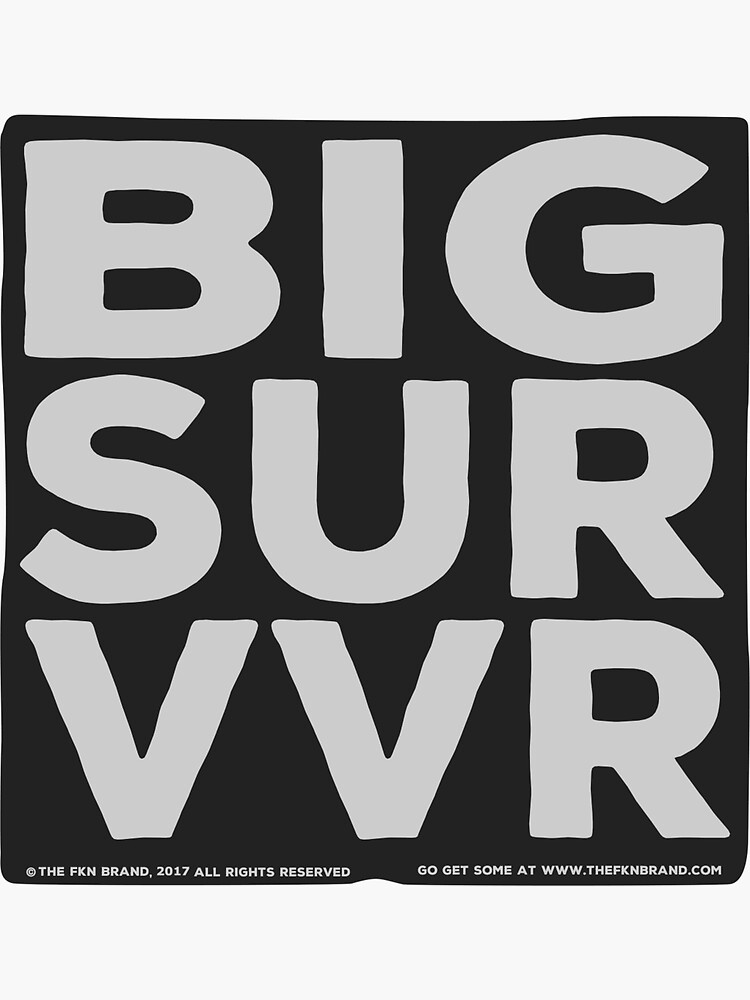 "Big Sur Vvr" Sticker for Sale by thefknbrand | Redbubble