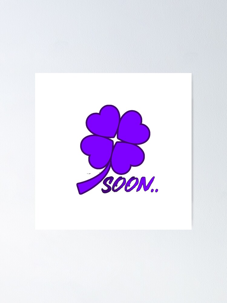 "soon logo.." Poster for Sale by infinity2008 | Redbubble