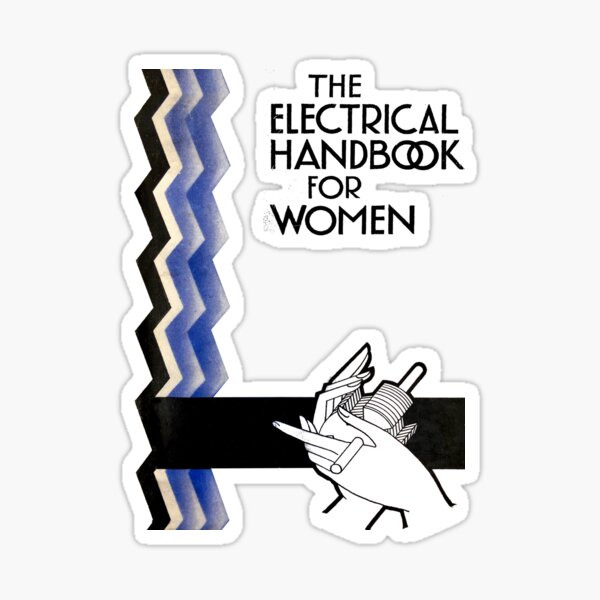 "ELECTRICAL HANDBOOK FOR WOMEN - COVER" Sticker for Sale by ...