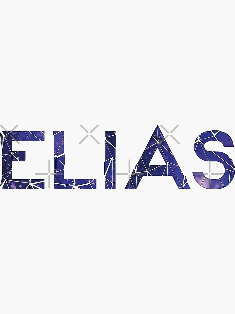Pegatina «ELIAS Nombre I - Mi nombre es ELIAS - nombre tipográfico ...