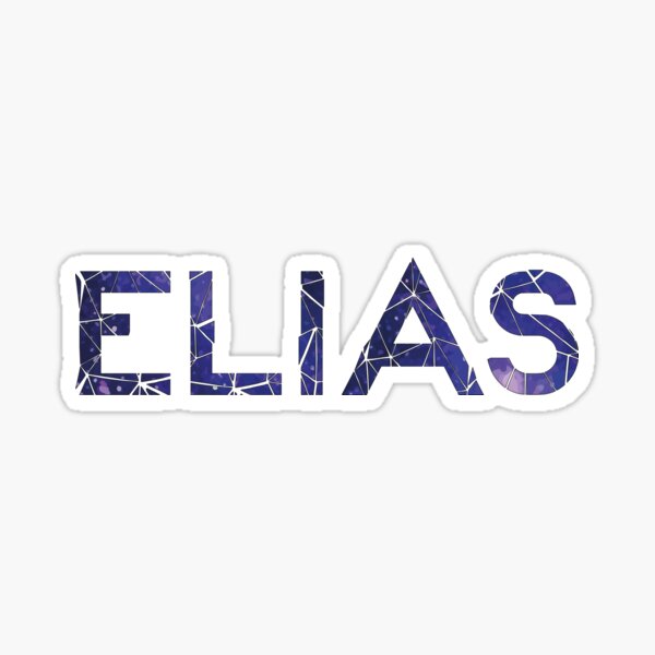 Pegatina «ELIAS Nombre I - Mi nombre es ELIAS - nombre tipográfico ...