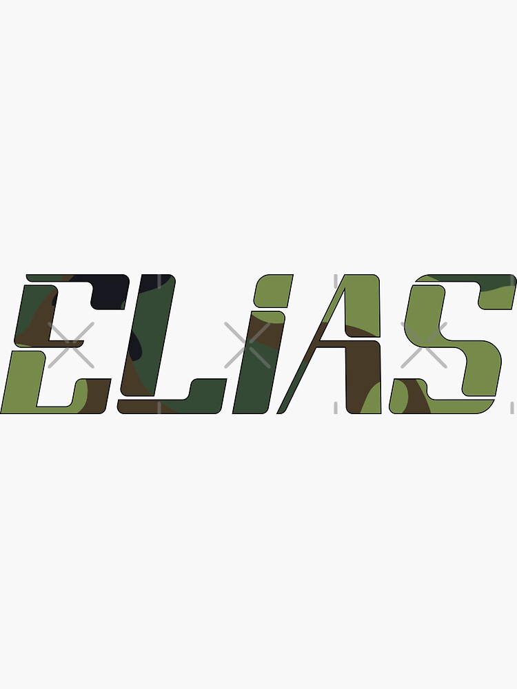 Pegatina «ELIAS Name III - Mi nombre es ELIAS - nombre tipográfico ...