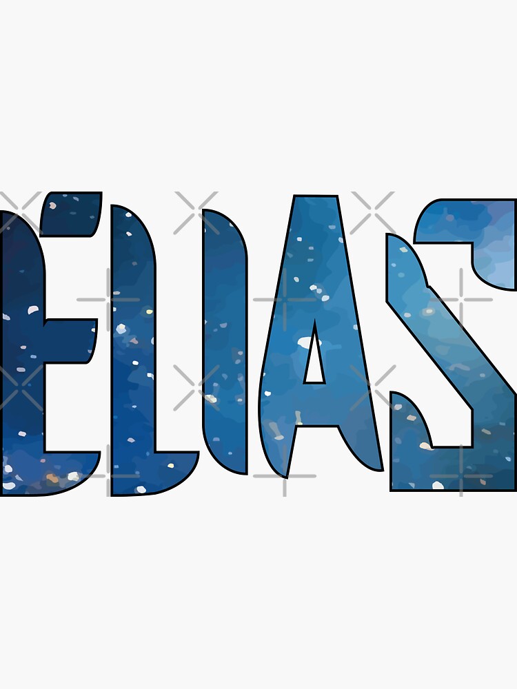 Pegatina «ELIAS Nombre IV - Mi nombre es ELIAS - nombre tipográfico ...