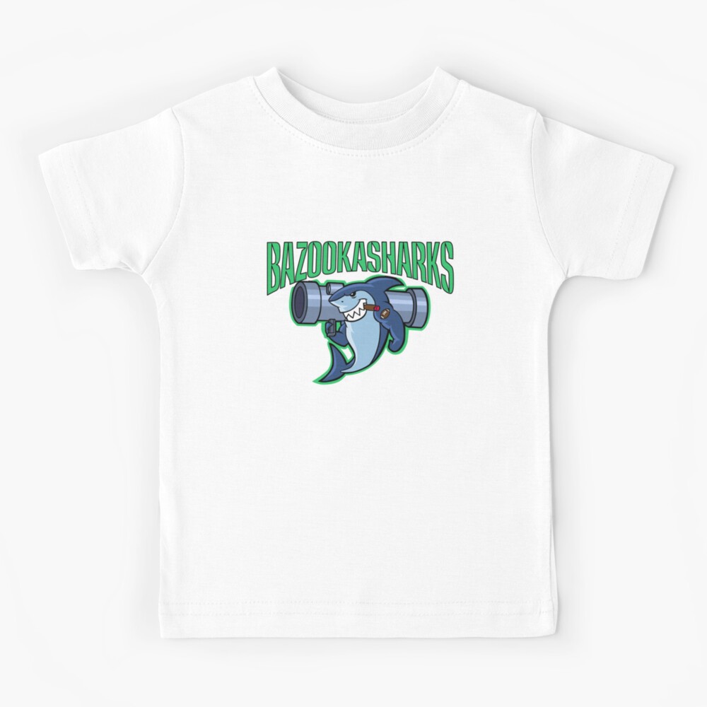 "American Dad Bazooka Sharks" Kids T-Shirt by LydaHartmann | Redbubble