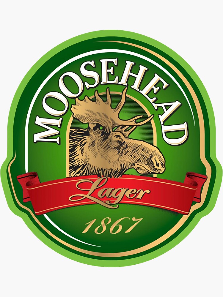 "Moosehead Beer logo Beer American pale ale " Sticker for Sale by ...
