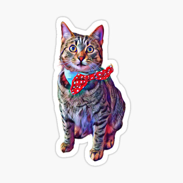 "Max the Cat" Sticker for Sale by Sam-TDesigns | Redbubble