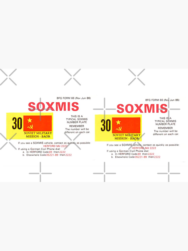 "SOXMIS Card BAOR British Army " Coffee Mug for Sale by Coldwarpod ...