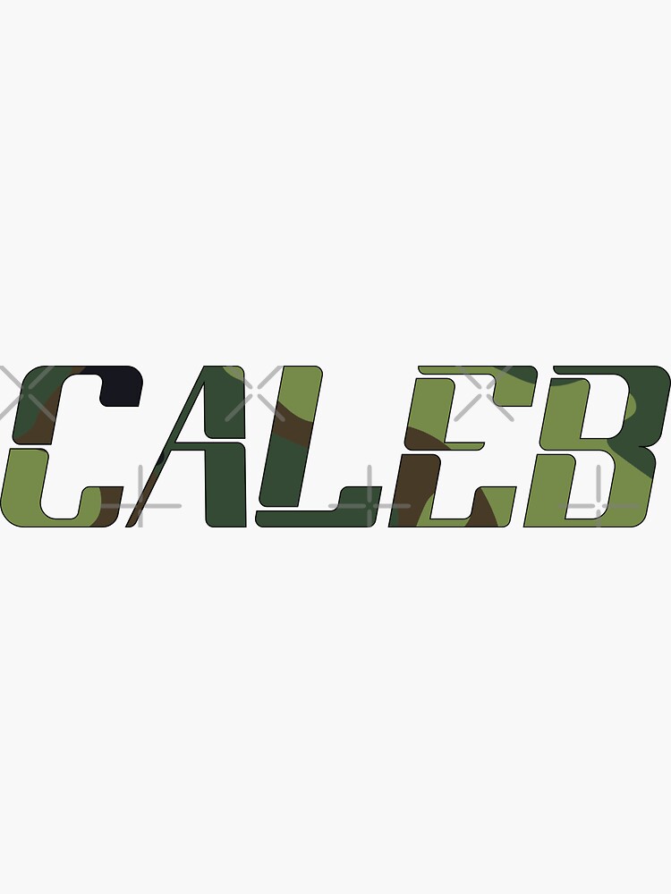 "CALEB Name III - My name is CALEB - typography name - Camo Vibe ...