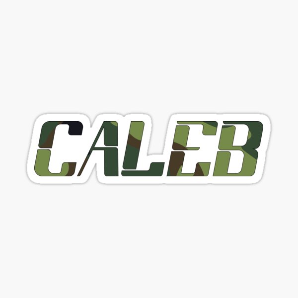 "CALEB Name III - My name is CALEB - typography name - Camo Vibe ...