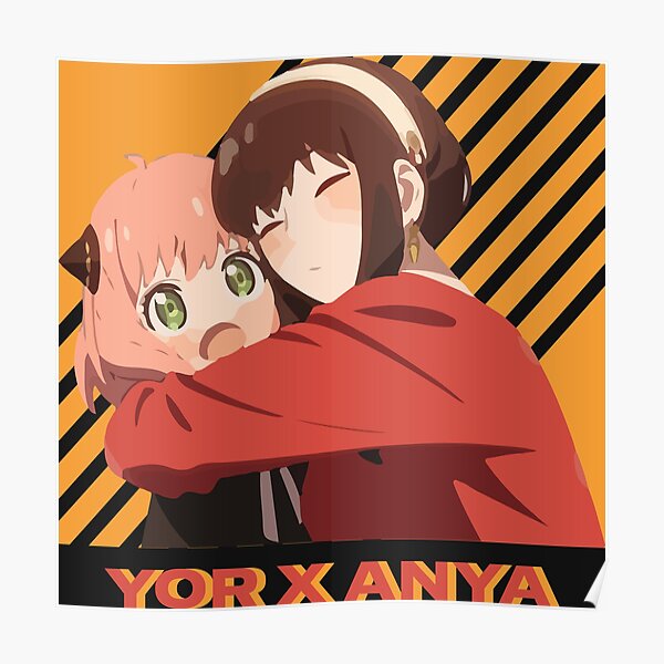 "yor hugging anya" Poster for Sale by barts48 | Redbubble