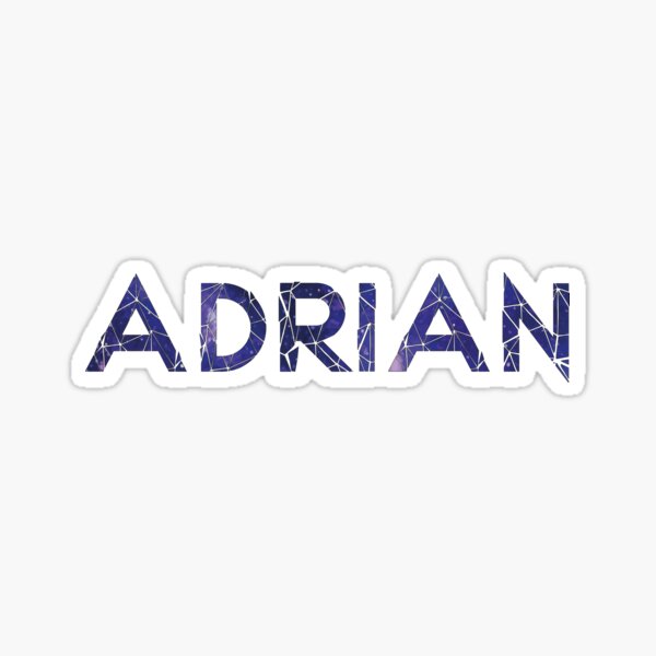 "ADRIAN Name I - My name is ADRIAN - typography name - Galaxy Vibe ...
