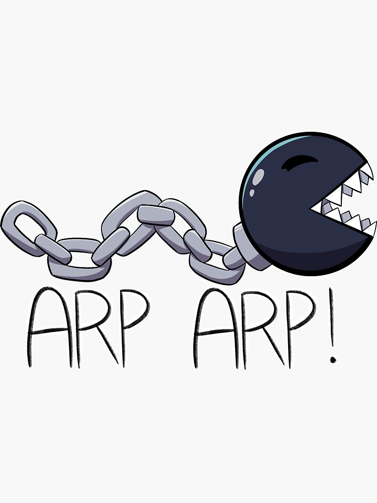 "ARP ARP!" Sticker for Sale by Ratt-teeth | Redbubble