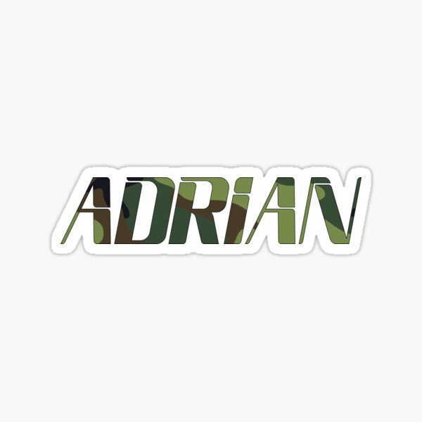 "ADRIAN Name III - My name is ADRIAN - typography name - Camo Vibe ...