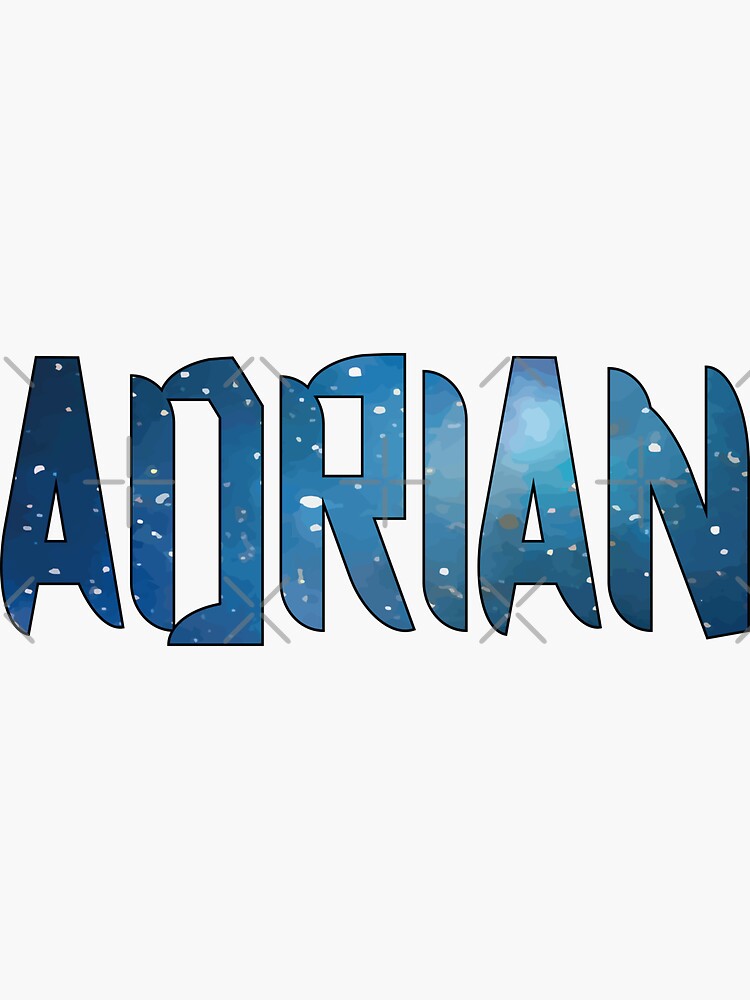 "ADRIAN Name IV - My name is ADRIAN - typography name - Galaxy Vibe ...