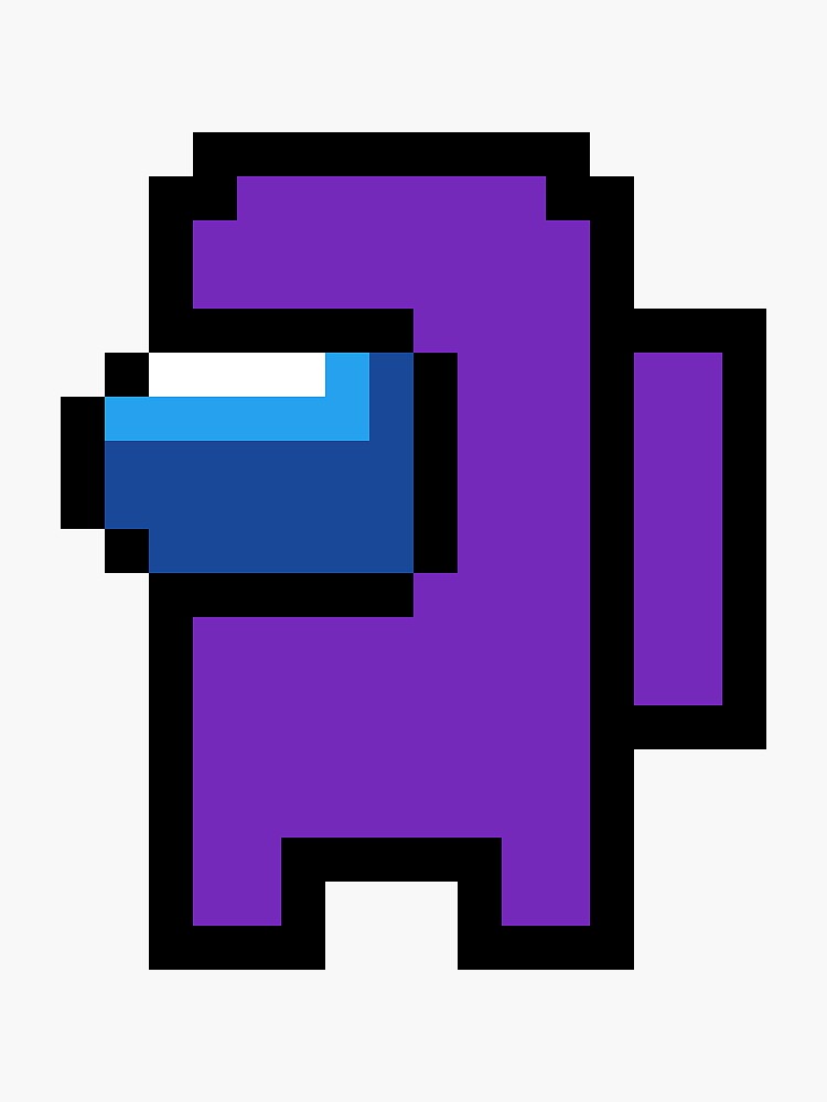 "Purple Crewmate" Sticker for Sale by davidIMAPixel | Redbubble