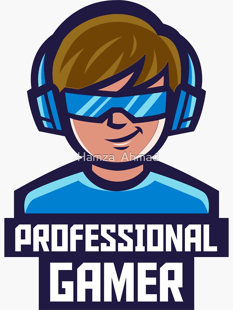 "Gaming design (Professional Gamer)" Sticker for Sale by hamzakk7 ...