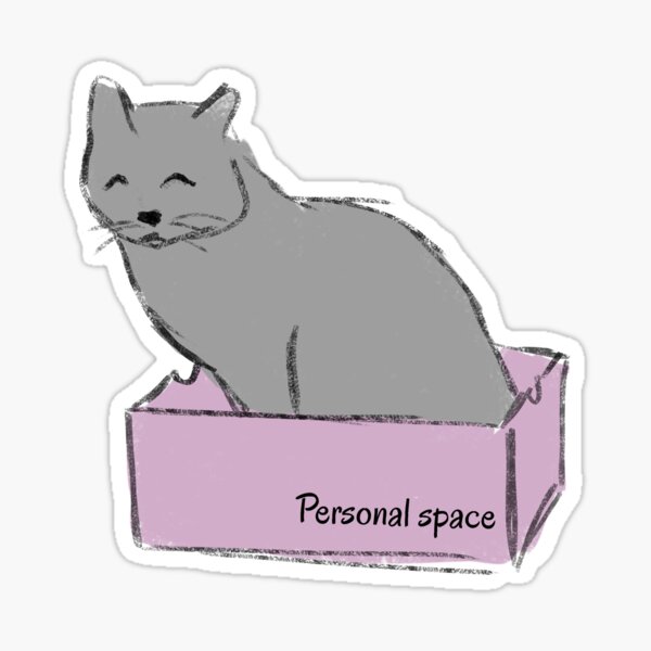 "Personal space" Sticker for Sale by two-sloths | Redbubble