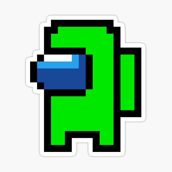 "Lime Crewmate" Sticker for Sale by davidIMAPixel | Redbubble