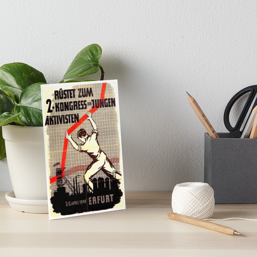 "East German Communist Workers Propaganda 1949" Poster for Sale by ...