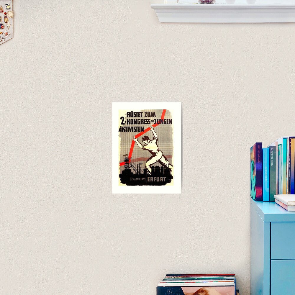 "East German Communist Workers Propaganda 1949" Poster for Sale by ...