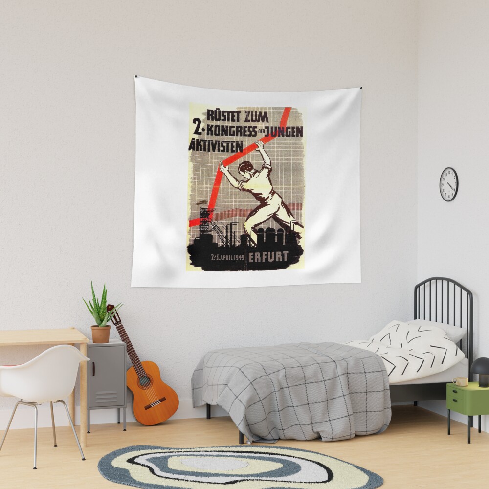 "East German Communist Workers Propaganda 1949" Poster for Sale by ...