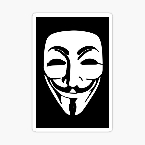 "We Are Anonymous." Sticker for Sale by How67 | Redbubble