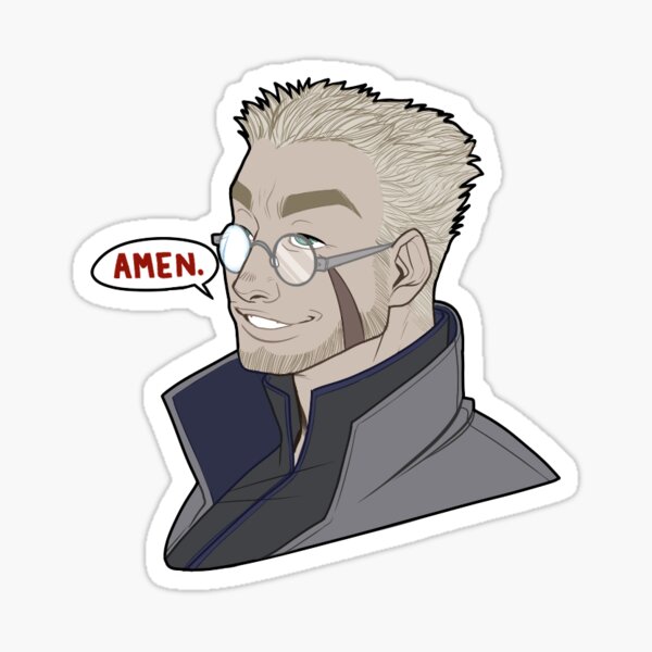 "Father Anderson "Amen" V.2" Sticker for Sale by LysandreBabbit | Redbubble