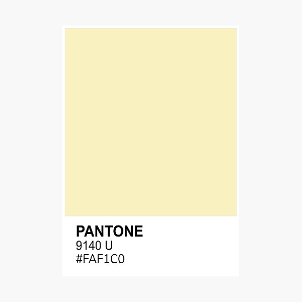"Pastel Yellow Pantone" Photographic Print for Sale by HuckleberryArts ...