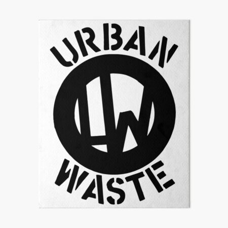 "Urban Waste Band Black Logo" Art Board Print for Sale by ...