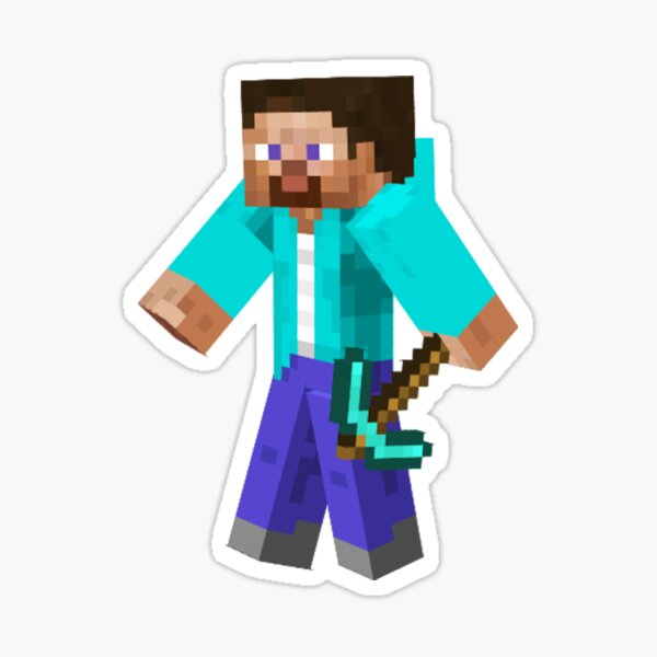 "Minecraft Steve Skin" Sticker for Sale by ddkart | Redbubble