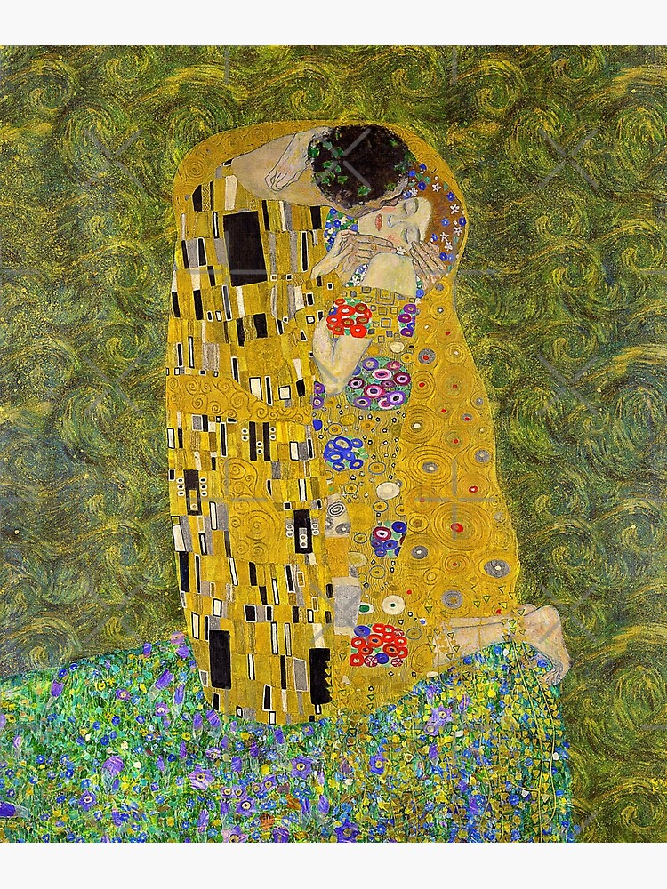 "Gustav Klimt Der Kuss ästhetisches Porträt, Das Kuss-Gemälde Gustav ...