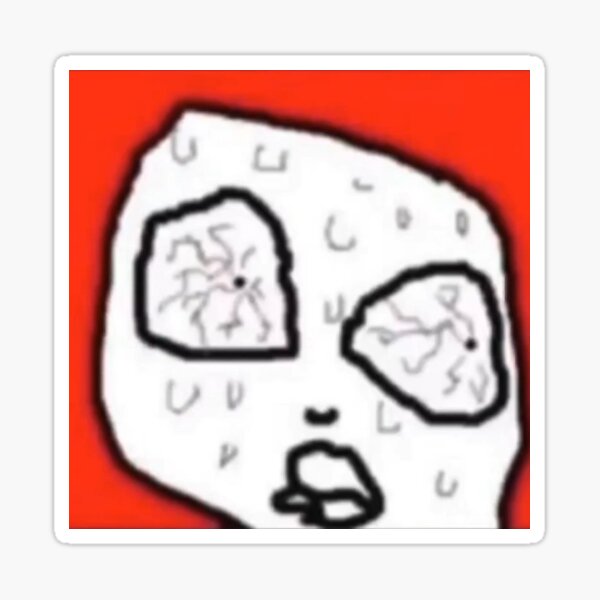 "Schizo Snap Back to Reality Meme " Sticker for Sale by EbertJosefa ...