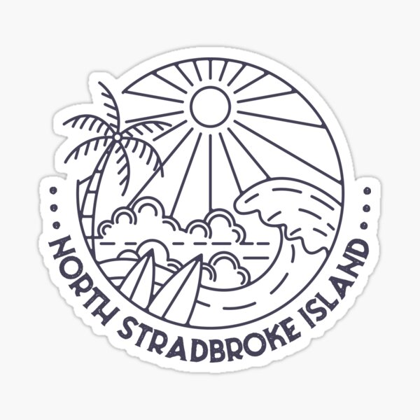 "North Stradbroke Island, Brisbane, Australia" Sticker for Sale by ...