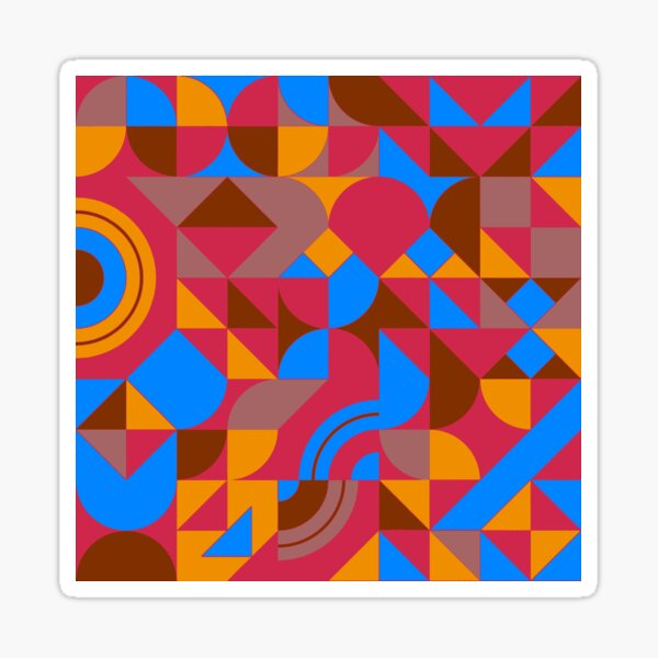 "geometric colorful patterns conceptual Art - Abstract Neo Geo graphic ...