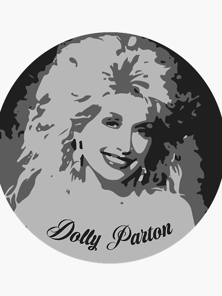 "dolly parton illustration ,dolly parton designs C" Sticker for Sale by ...
