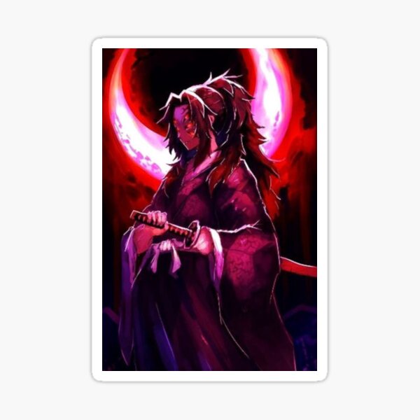 "Upper Moon One Kokushibo" Sticker for Sale by JohnnyRhi | Redbubble