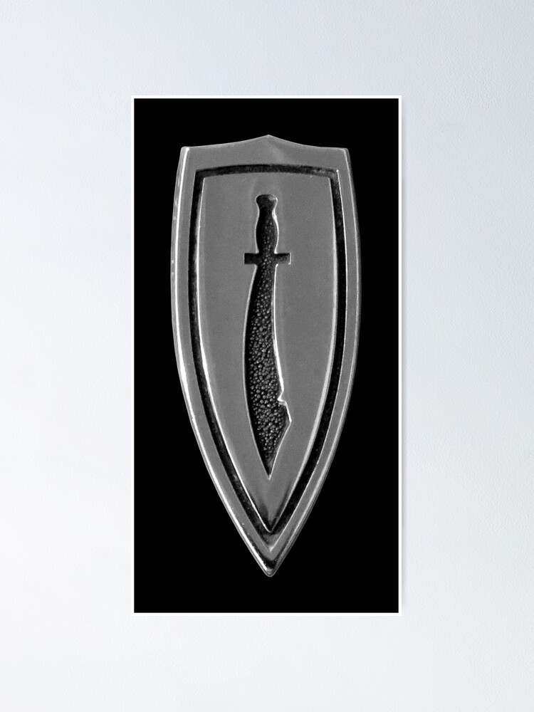 "Reliant Scimitar 1970s classic car emblem" Poster for Sale by ...