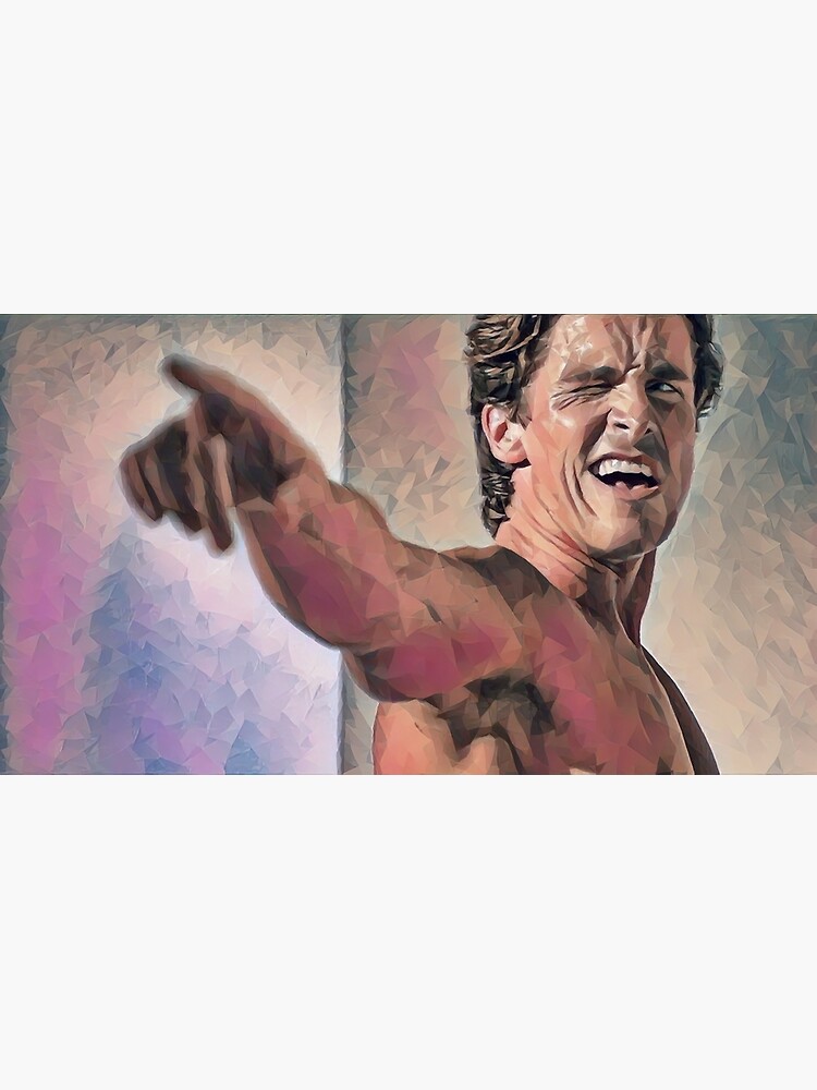 "Patrick Bateman American Psycho Pointing" Poster for Sale by ...