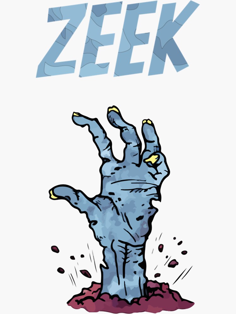 "Zeek Zombie Classic T-Shirt" Sticker for Sale by SorenCalder | Redbubble
