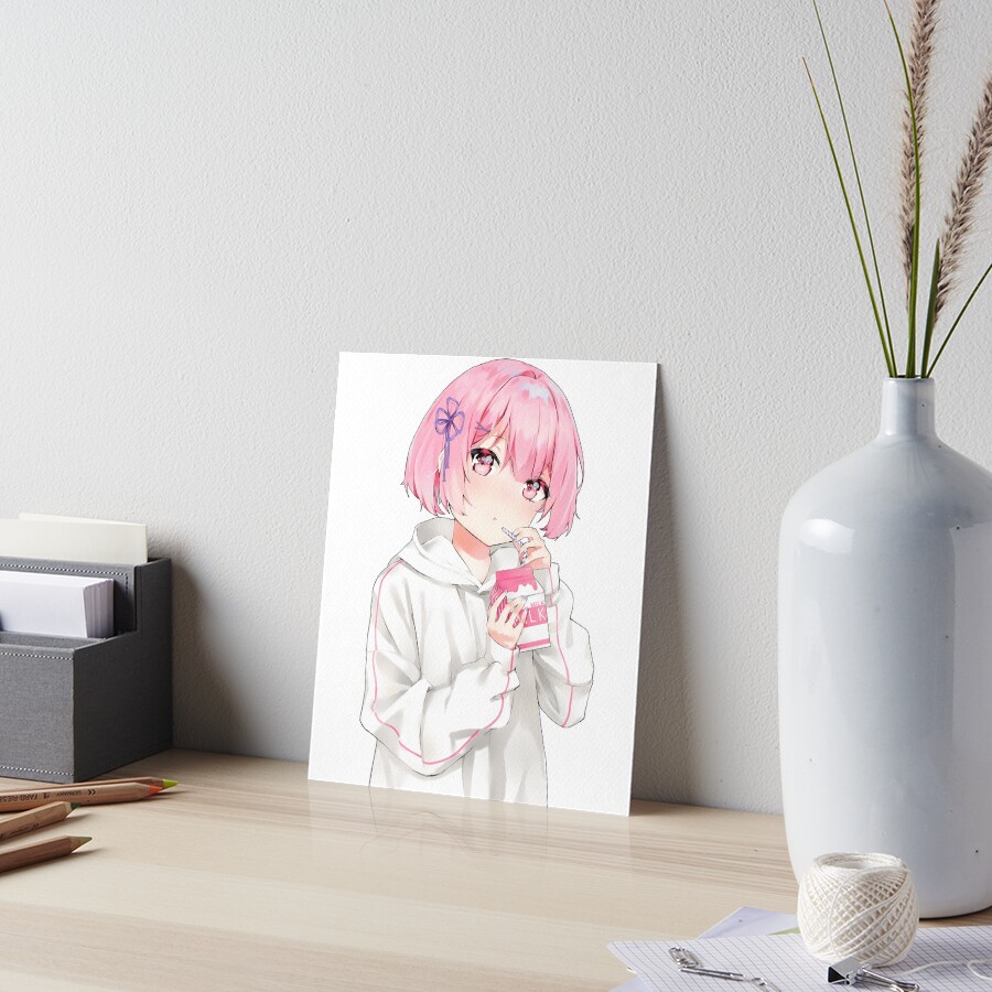 "Funny Ram Waifu Cute Kawaii (Re Zero Anime RZ Girl)" Art Board Print ...