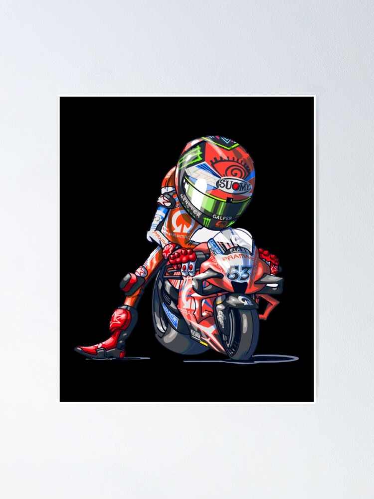 "Pecco Bagnaia-Karikatur" Poster von Dsgns4U | Redbubble