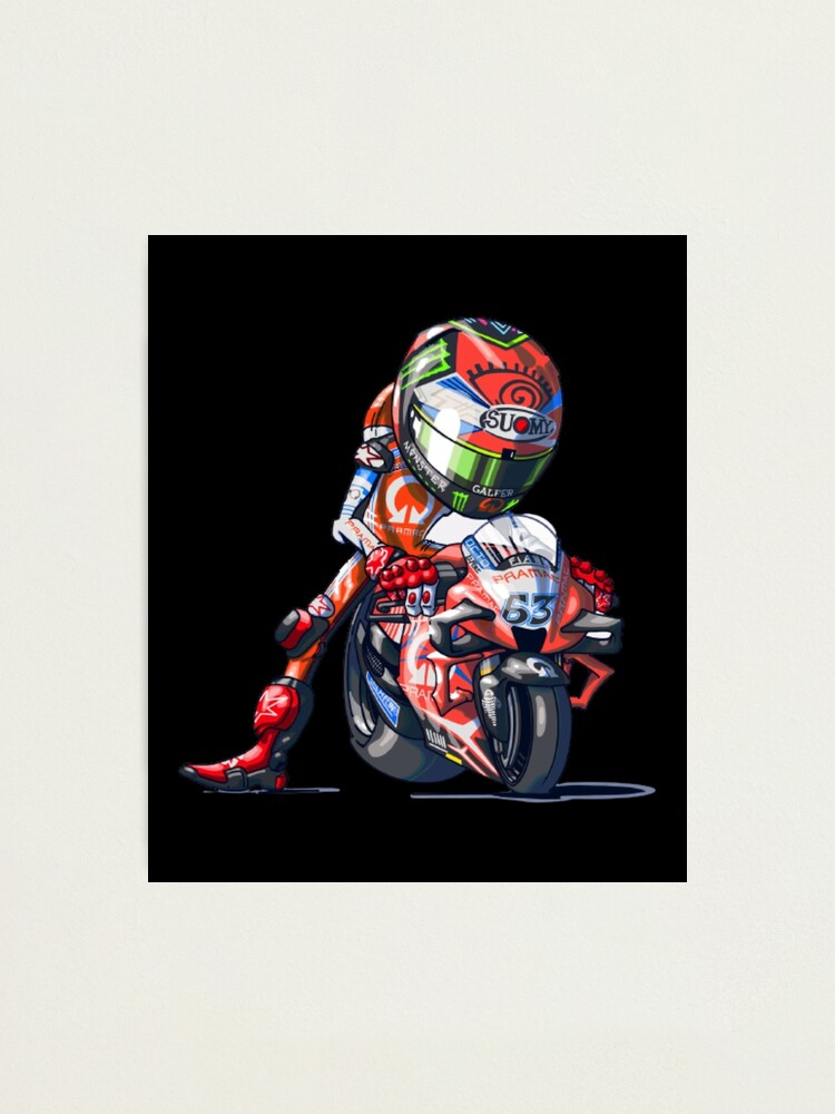 "Pecco Bagnaia Cartoon" Photographic Print for Sale by Dsgns4U | Redbubble