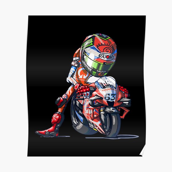 "Pecco Bagnaia-Karikatur" Poster von Dsgns4U | Redbubble