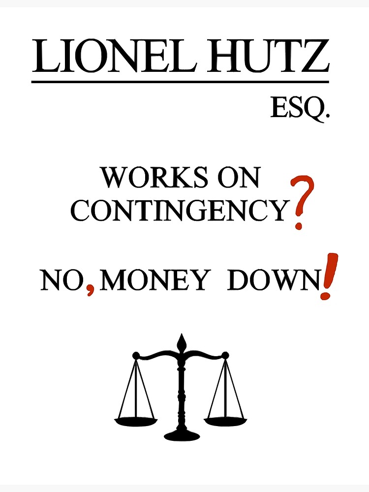 "Lionel Hutz Card" Poster for Sale by KAIL1605 | Redbubble