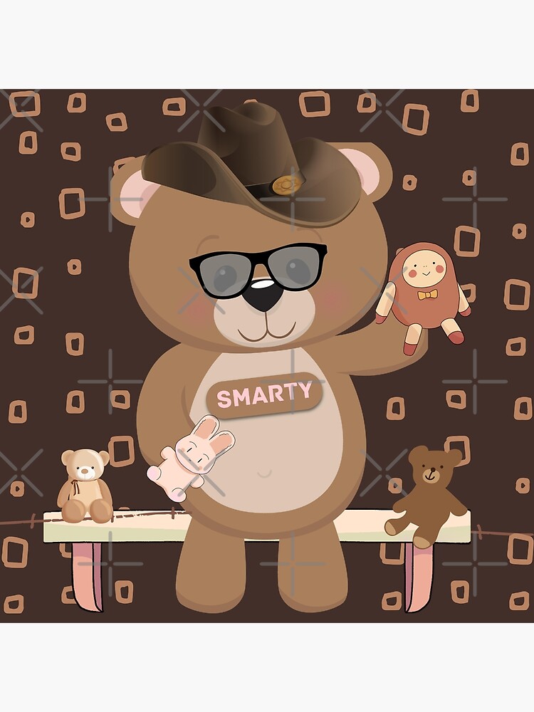"smarty bear" Poster for Sale by artigrow | Redbubble