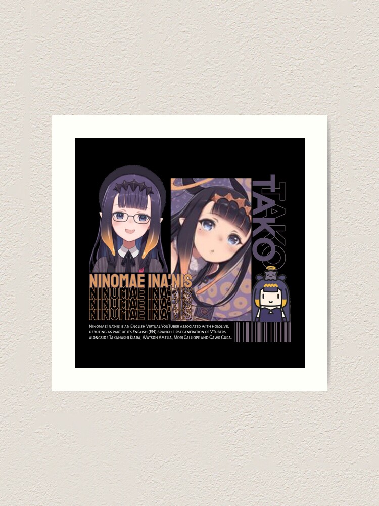 "Ninomae Ina'nis Hololive Vtuber " Art Print for Sale by X-Store ...