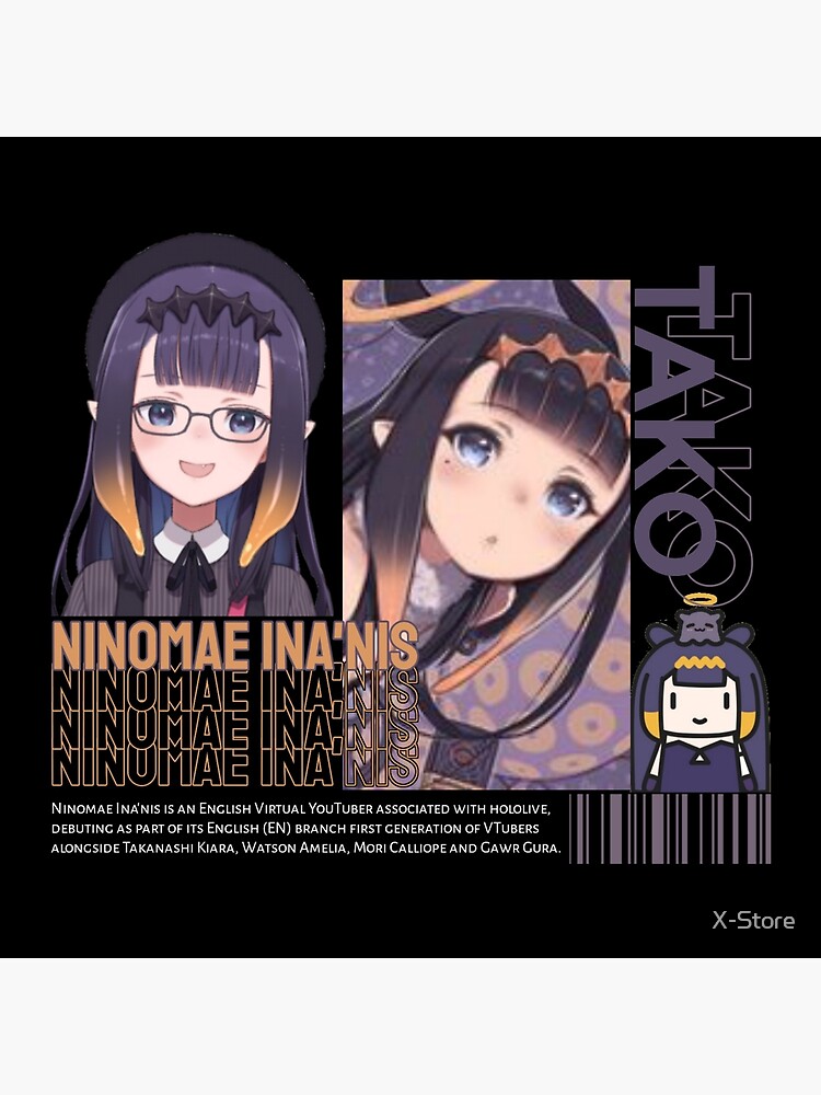 "Ninomae Ina'nis Hololive Vtuber " Art Print for Sale by X-Store ...